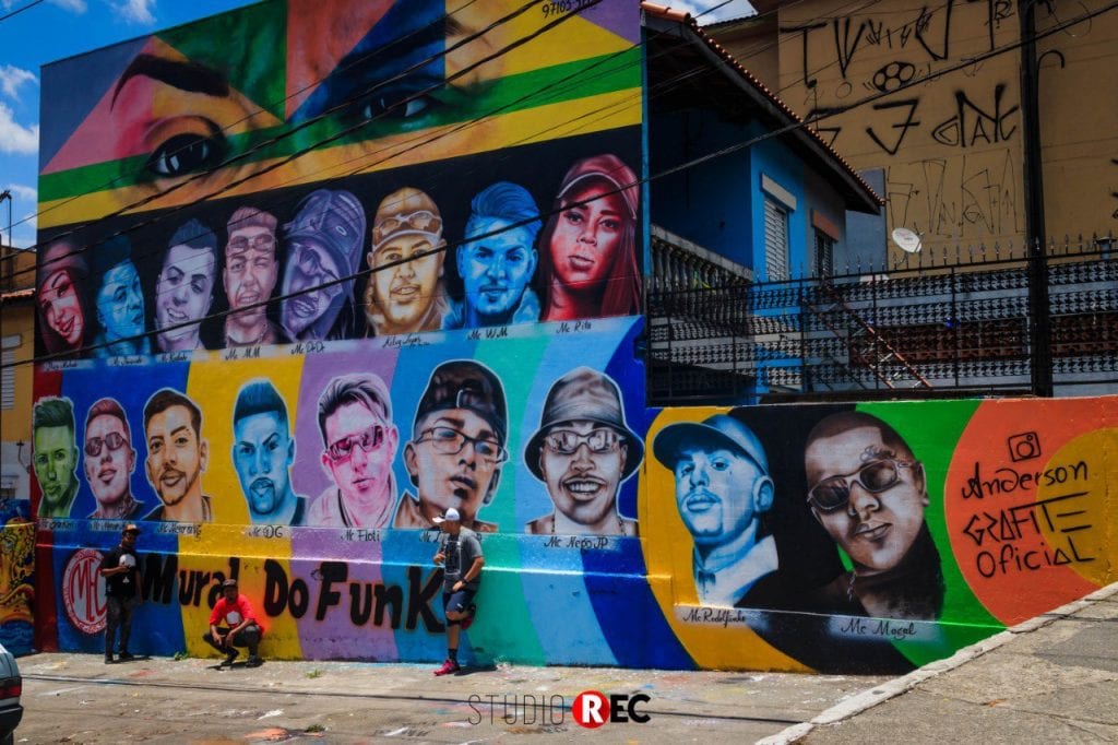 Grafiteiro homenageia ícones do funk em mural - KondZilla.com
